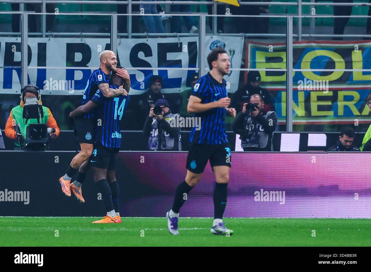 Ange-Yoan Bonny of FC Internazionale celebrates after scoring a goal ...