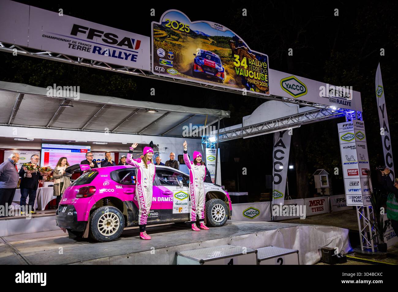 RUMEAU Sarah, AMBLARD Julie, Citroën C3 Rally2, portait during the Rallye Terre de Vaucluse 2025 ...