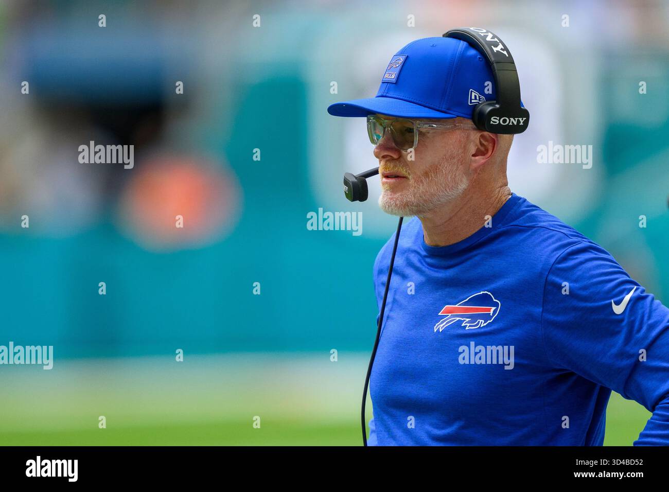Buffalo Bills head coach Sean McDermott watches from the sidelines ...