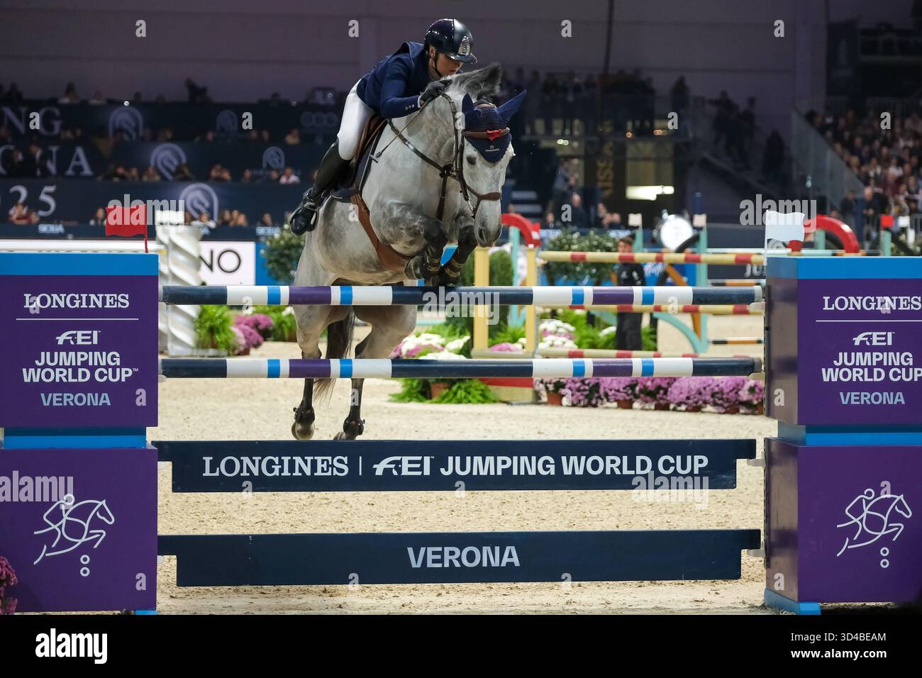 Jessica Bukre, from Ireland, ride Good Star du Bary, is in action ...