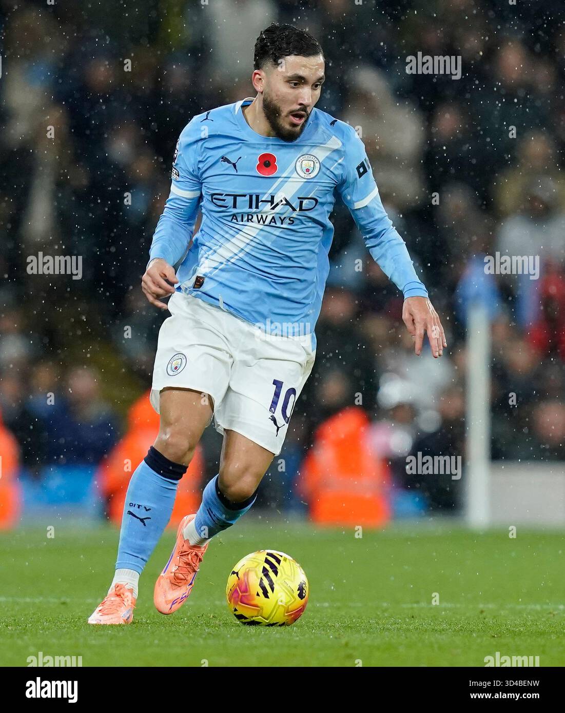 Manchester, England, 9th November 2025. Rayan Cherki of Manchester City ...