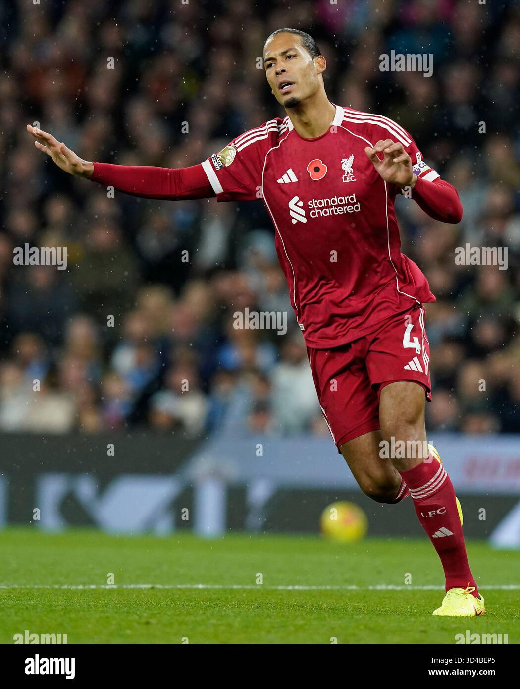 Manchester, England, 9th November 2025. Virgil van Dijk of Liverpool ...