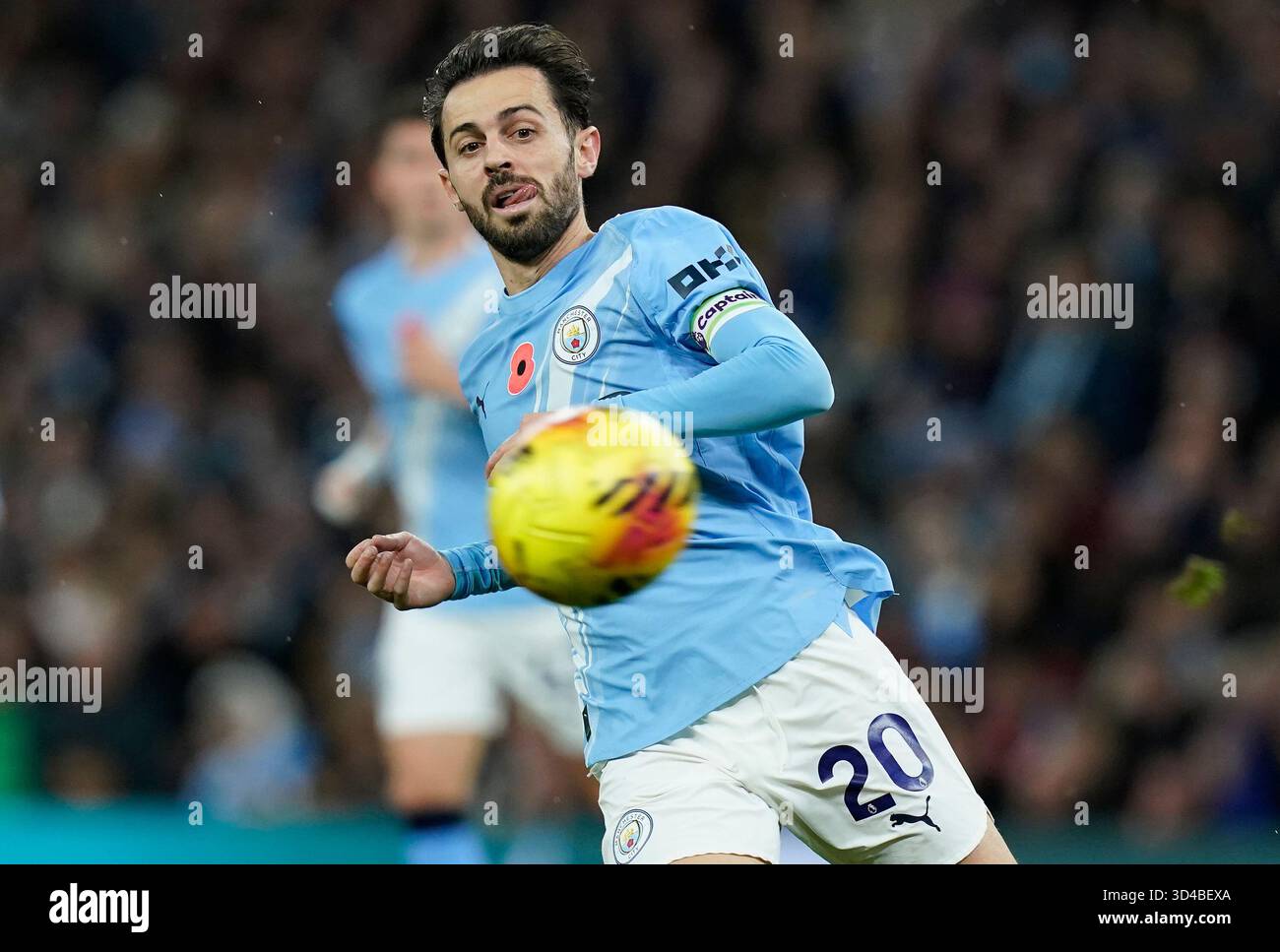 Manchester, England, 9th November 2025. Bernardo Silva of Manchester City during the Manchester ...