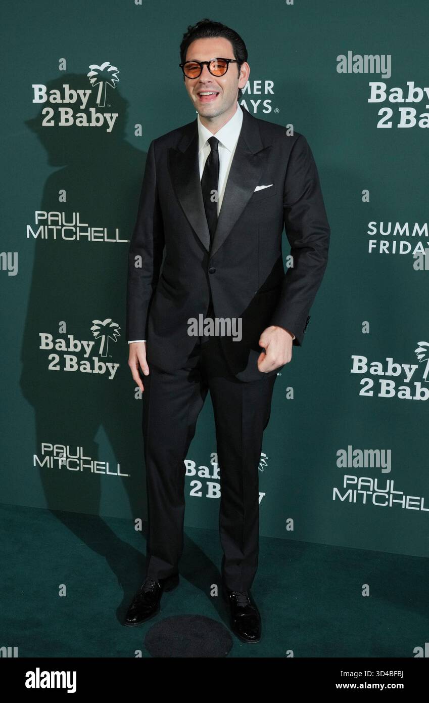 Elliot Grainge arrives at the 2025 Baby2Baby gala on Saturday, Nov. 8 ...