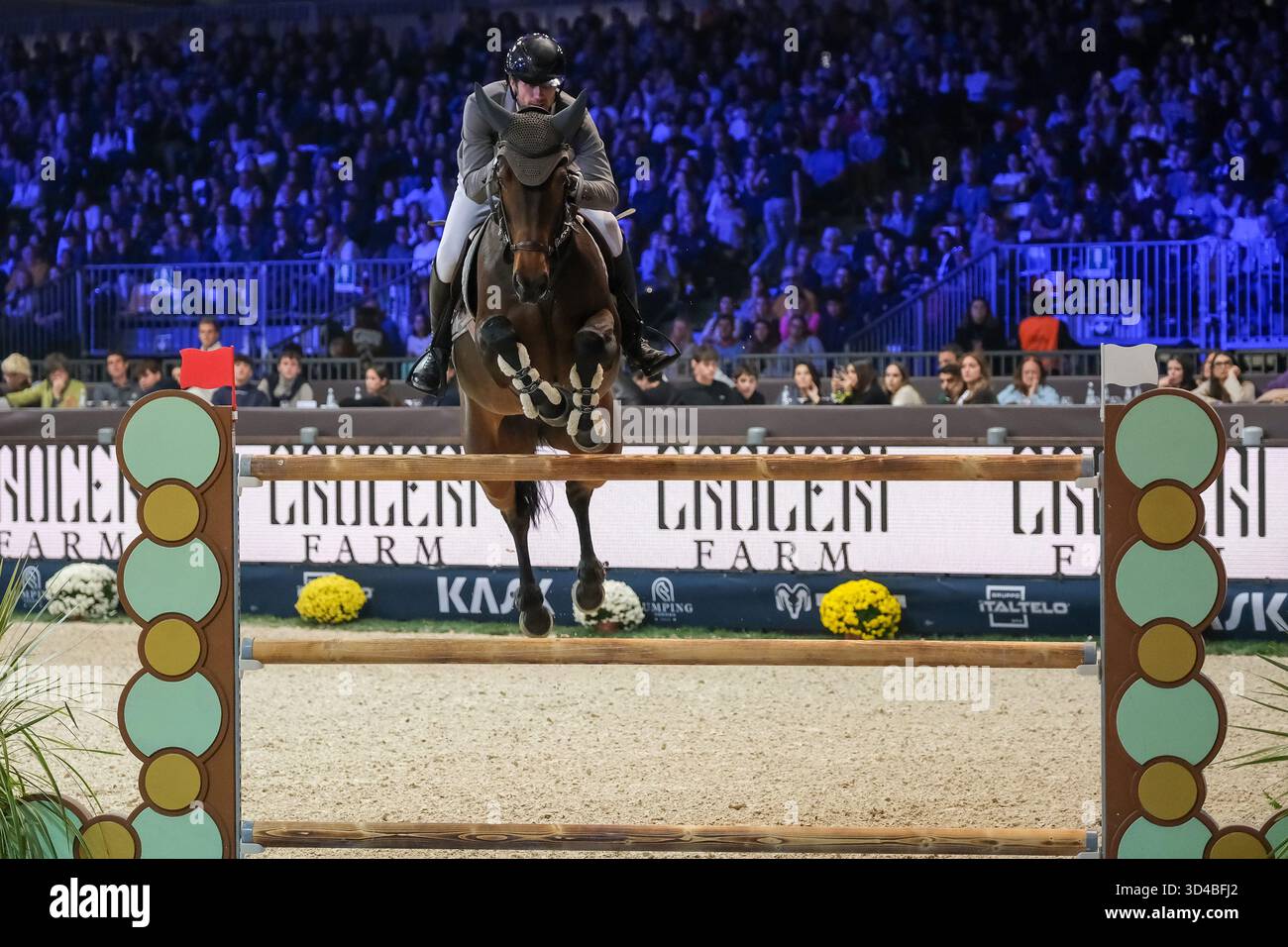Christian Kukuk from Germany, ride Just Be Gentle, is in action during ...
