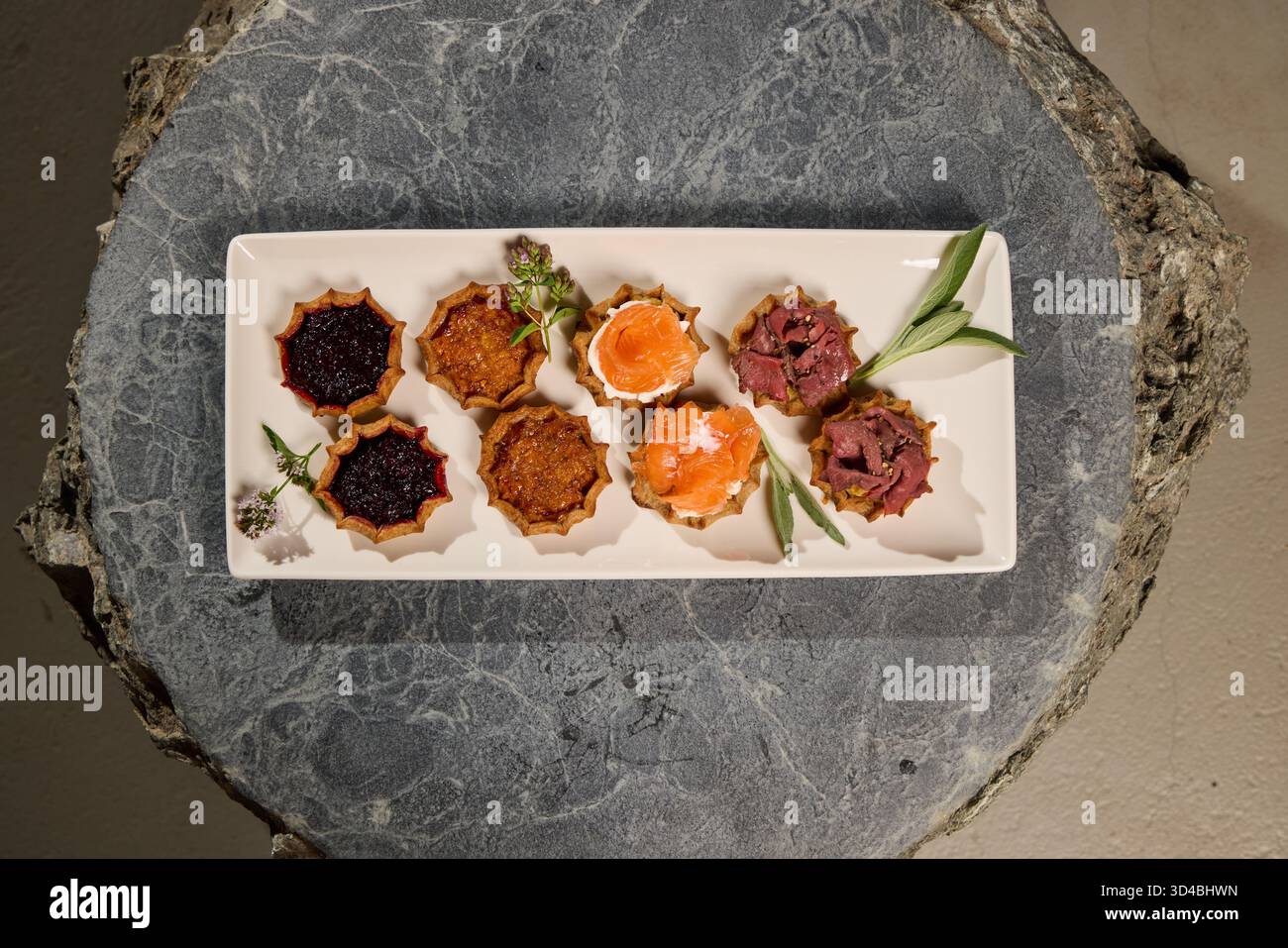 Enjoy a Gourmet Mini Tart Platter, crafted with vibrant fillings that ...