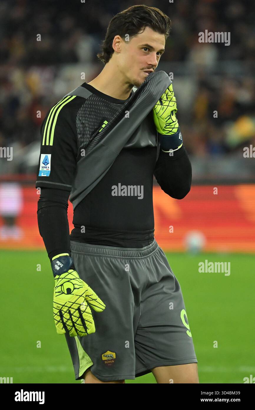 Mile Svilar of AS Roma during the serie A Enilive match between AS Roma ...
