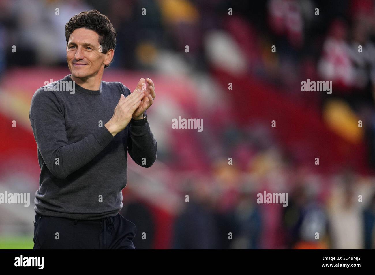 Keith Andrews manager of Brentford at full time during the Premier ...