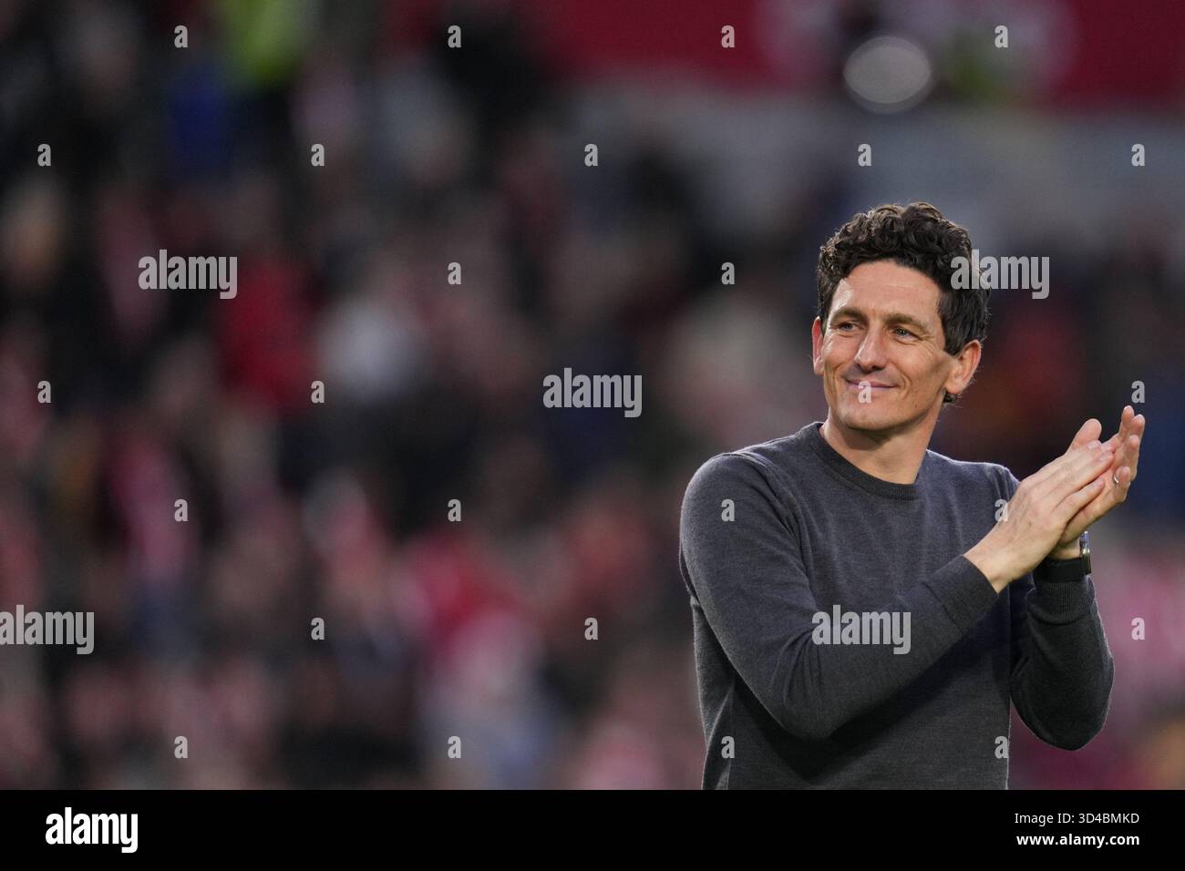 Keith Andrews manager of Brentford during the Premier League match ...