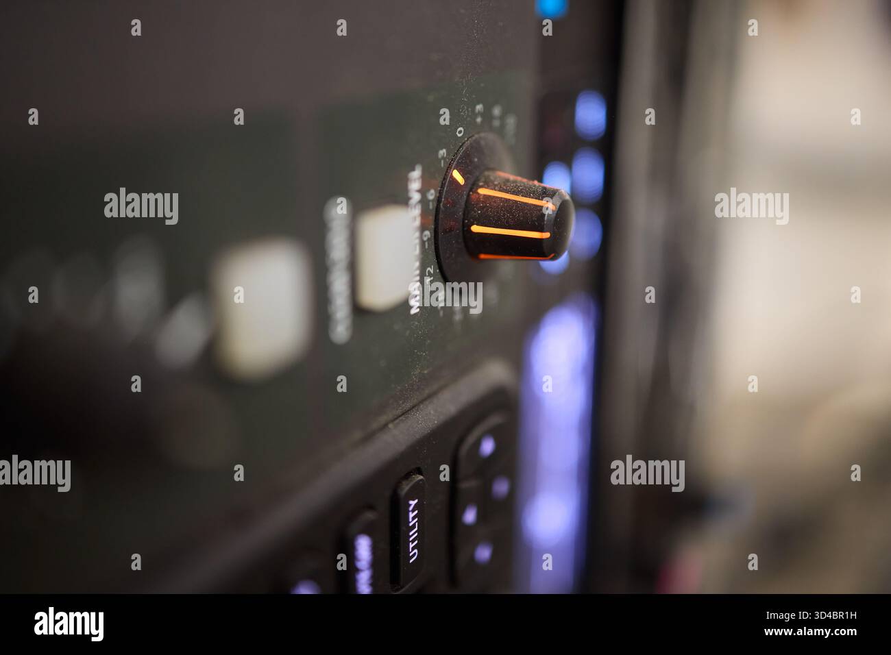 A Detailed Close-up Showing Controls and Displays of Professional Audio ...