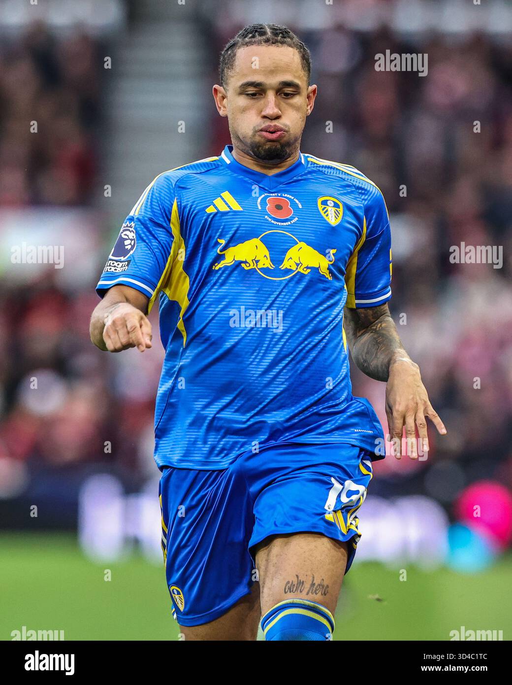 Noah Okafor of Leeds United during the Premier League match Nottingham ...