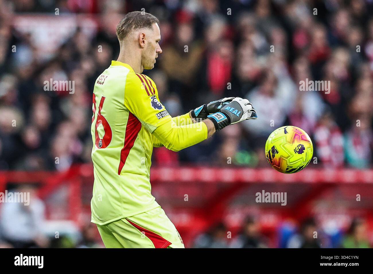 Nottingham Forest goalkeeper Matz Sels during the Premier League match ...