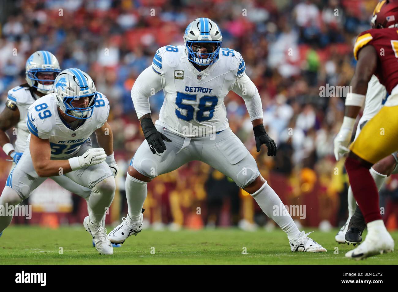 Detroit Lions offensive tackle Penei Sewell (58) in action during the ...