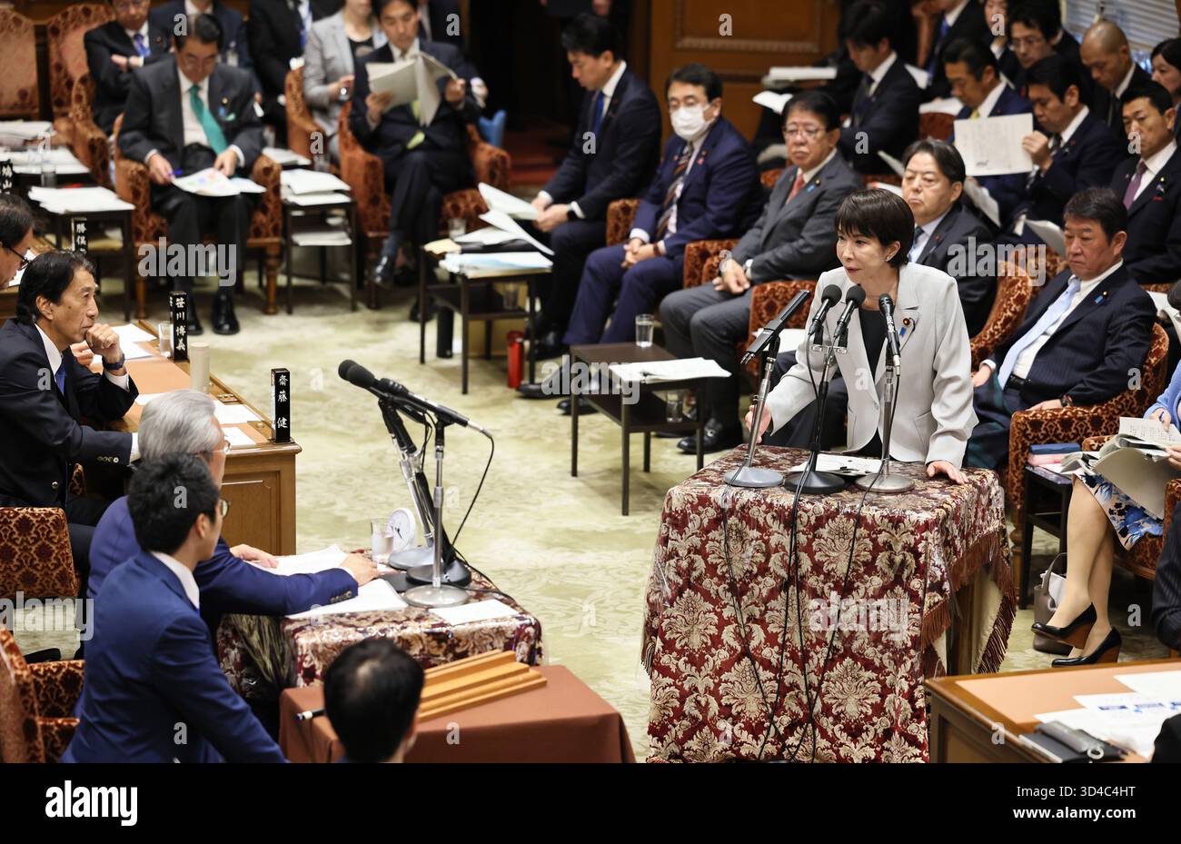 Japanese Prime Minister Sanae Takaichi attends the House of ...
