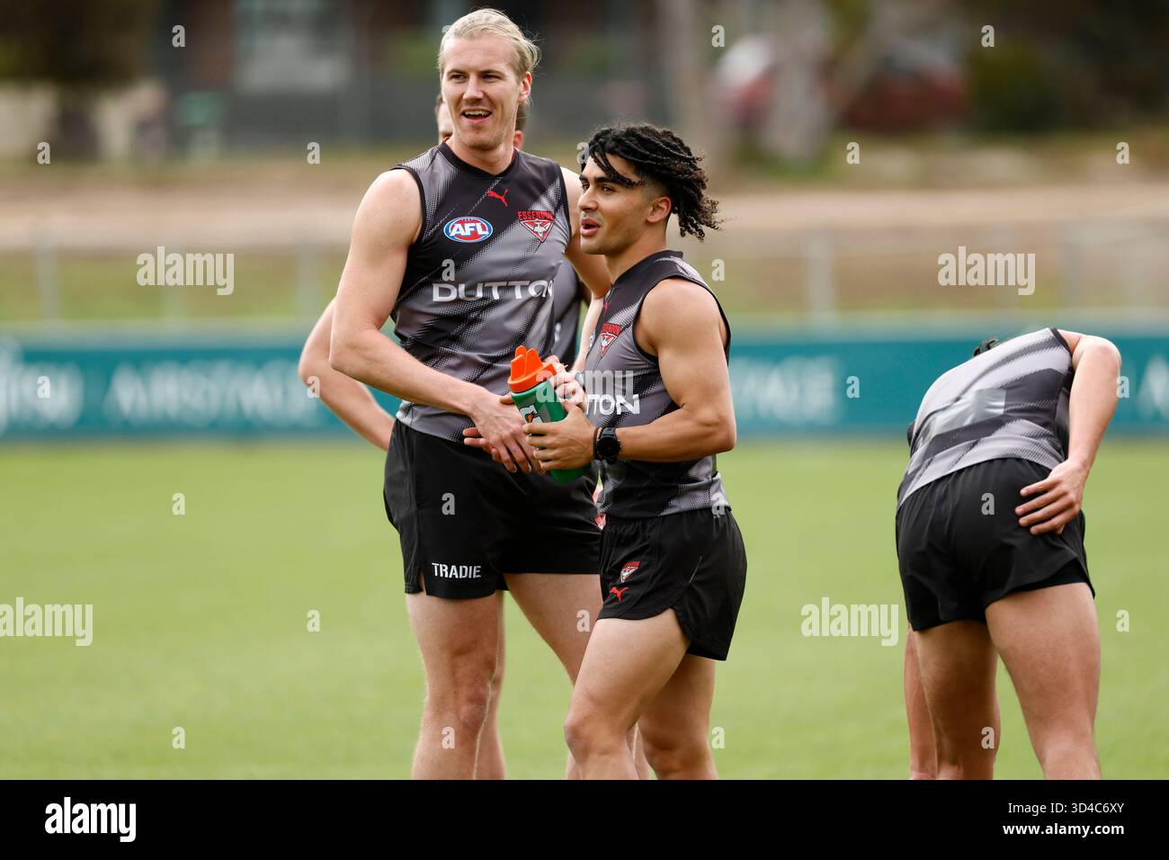 Isaac Kako during an Essendon Bombers AFL training session at The ...