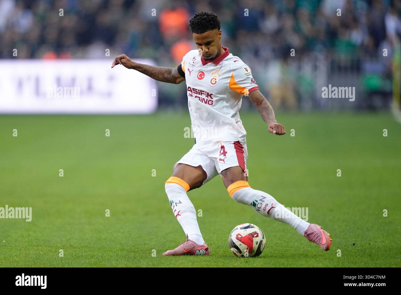 Ismail Jakobs of Galatasaray SK is seen in action during the Turkish ...