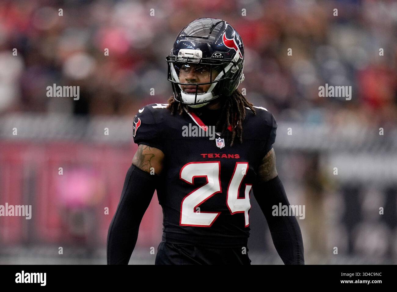 Houston Texans cornerback Derek Stingley Jr. (24) plays against the ...