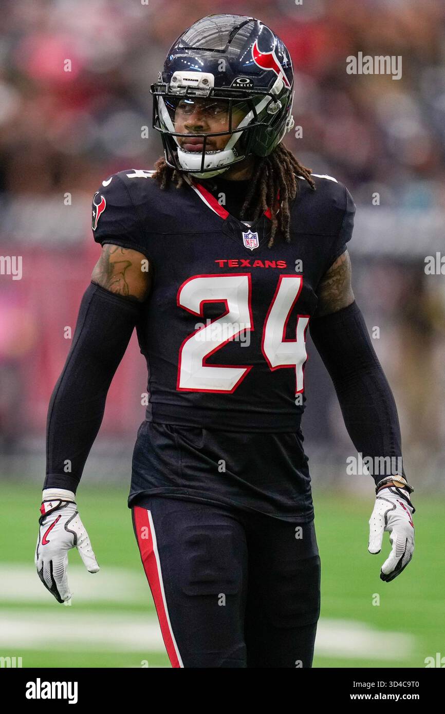 Houston Texans cornerback Derek Stingley Jr. (24) plays against the ...