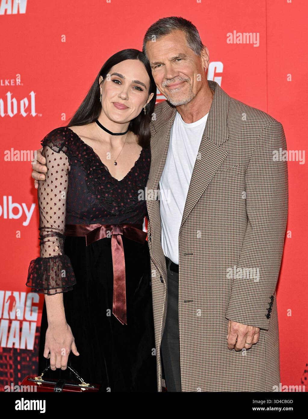 Josh Brolin, right, and daughter Eden Brolin attend the premiere of ...