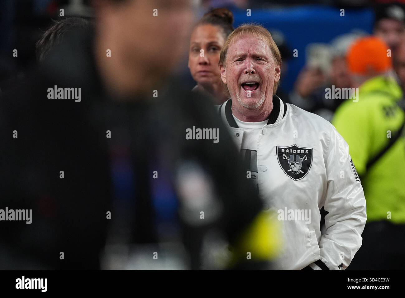 Las Vegas Raiders owner Mark Davis before an NFL football game Thursday ...