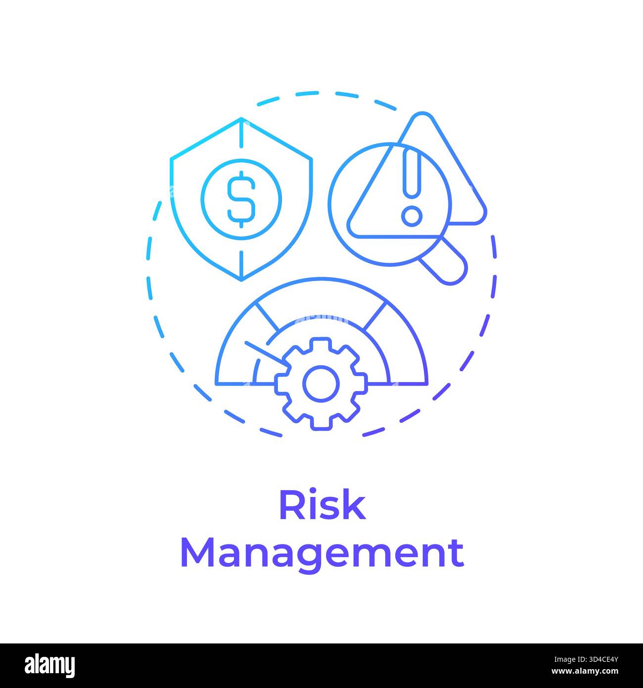 Monitoring assessment blue gradient Stock Vector Images - Alamy