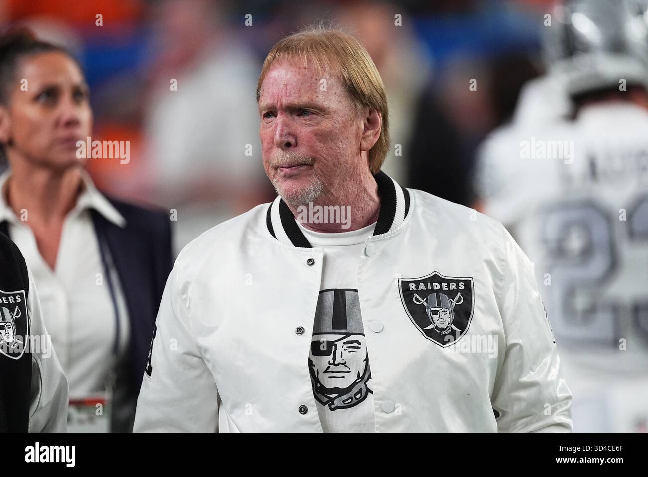 Las Vegas Raiders owner Mark Davis before an NFL football game Thursday ...