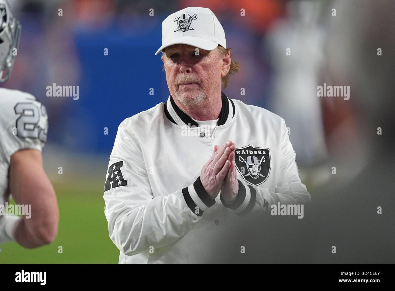 Las Vegas Raiders owner Mark Davis before an NFL football game Thursday ...
