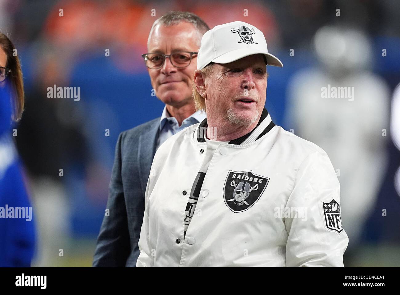 Las Vegas Raiders owner Mark Davis and Denver Broncos co-owner and ...