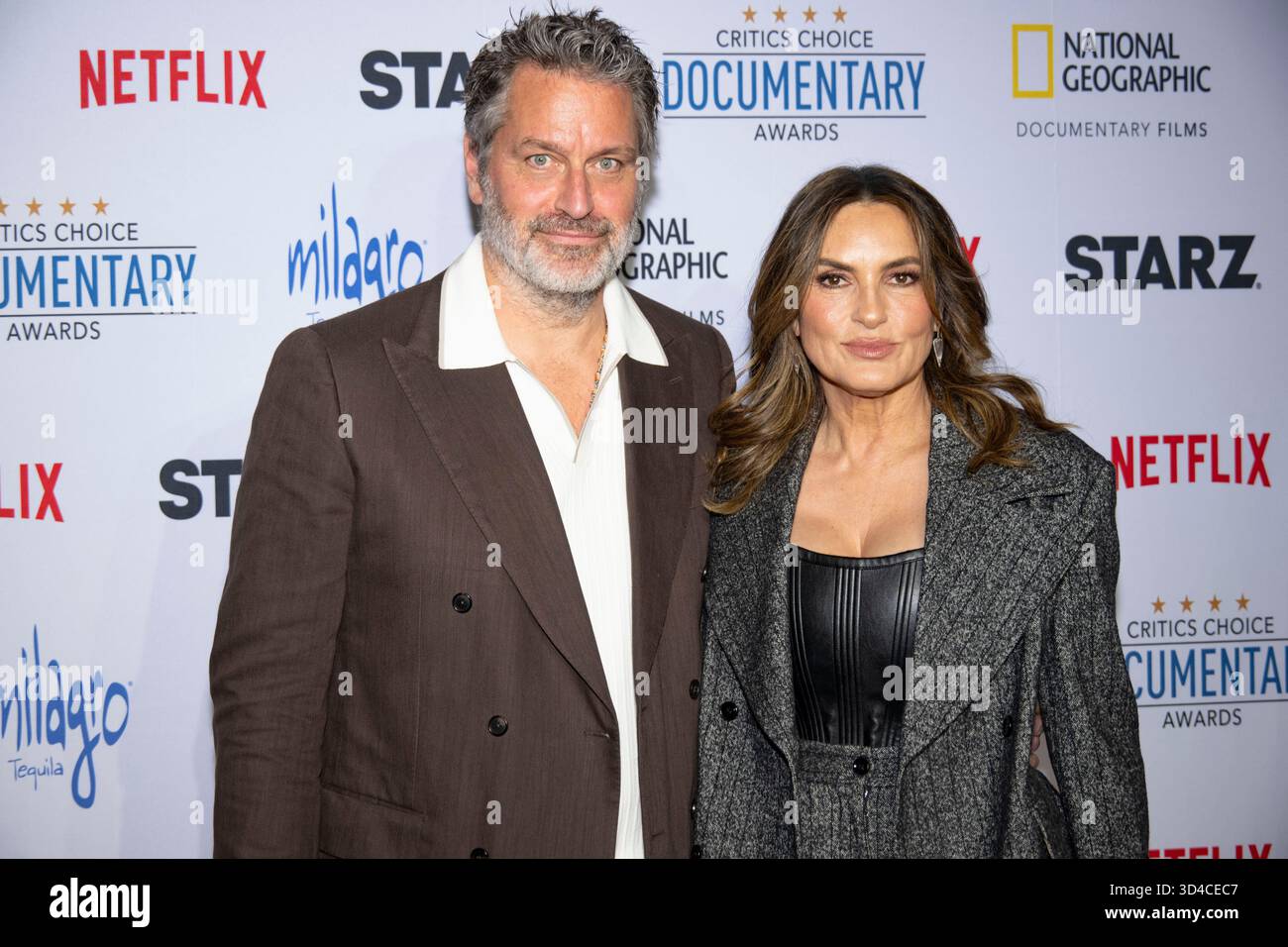Mariska Hargitay and her husband, Peter Hermann attend the Tenth Annual ...