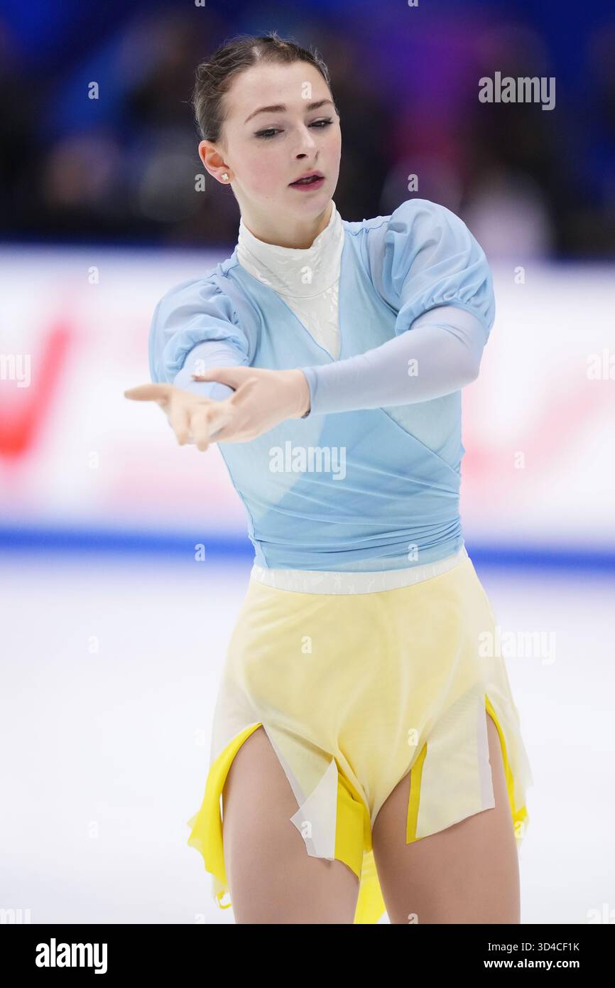Sarah Everhardt (USA), NOVEMBER 8, 2025 - Figure Skating : ISU Grand ...