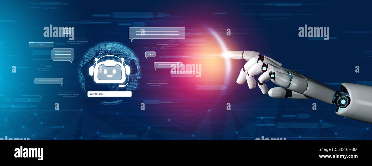 AI Assistant Brain Processor with LLM Technology, Big Data, Machine ...