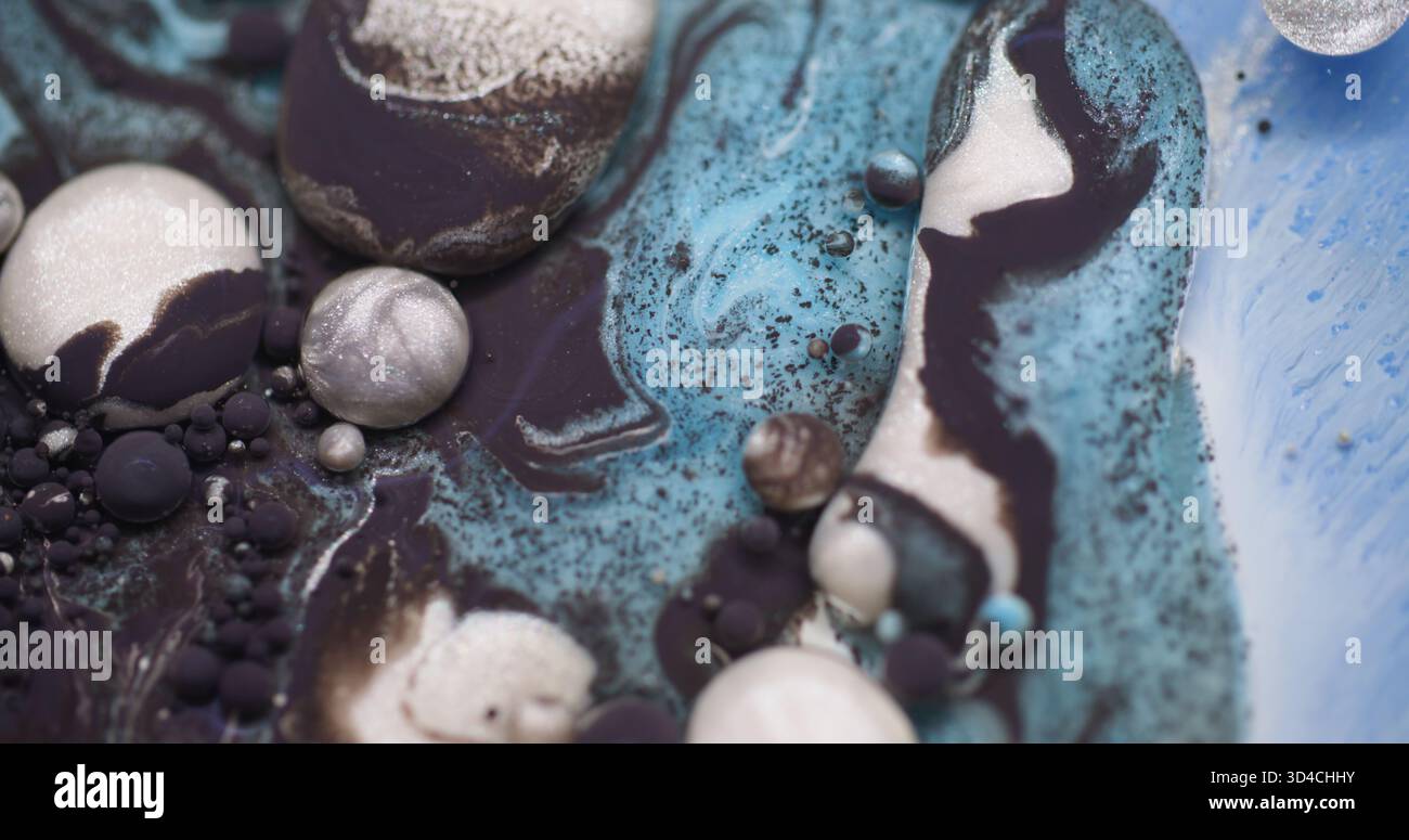 Ink drop bubbles flow defocused hi-res stock photography and images - Alamy