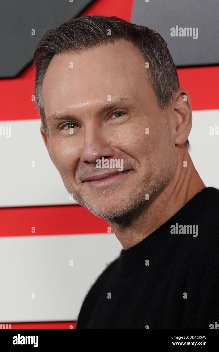 Christian Slater at arrivals for THE RUNNING MAN Premiere, AMC Lincoln ...