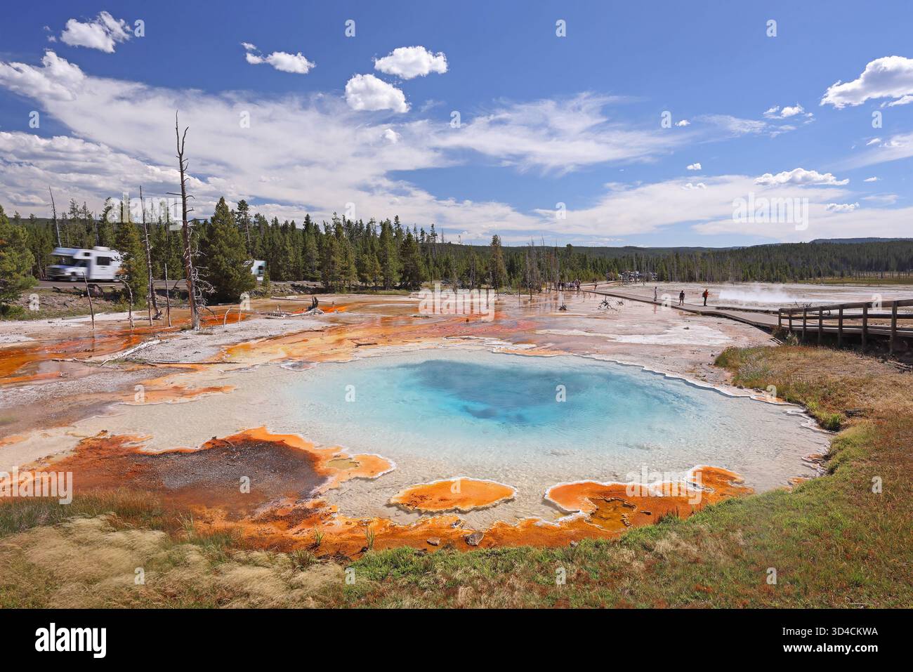 Silex Spring on Fountain Paint Pot Trail in Yellowstone National Park ...