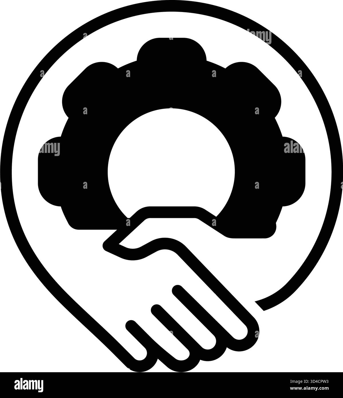 Strong partnership Stock Vector Images - Alamy