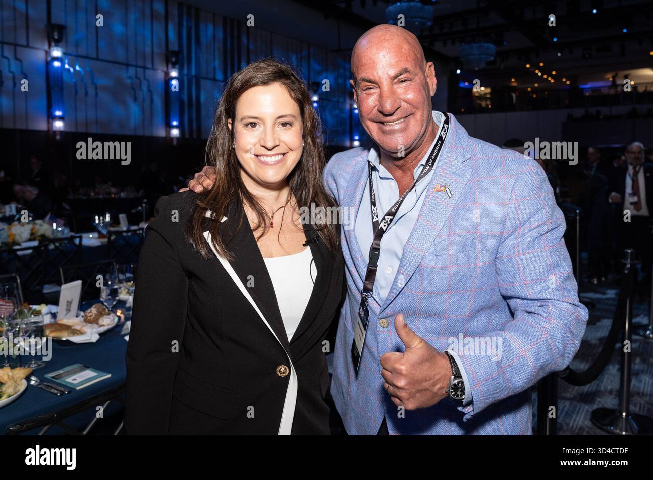 New York, NY, November 9, 2025: Congresswoman Elise Stefanik and Sid ...