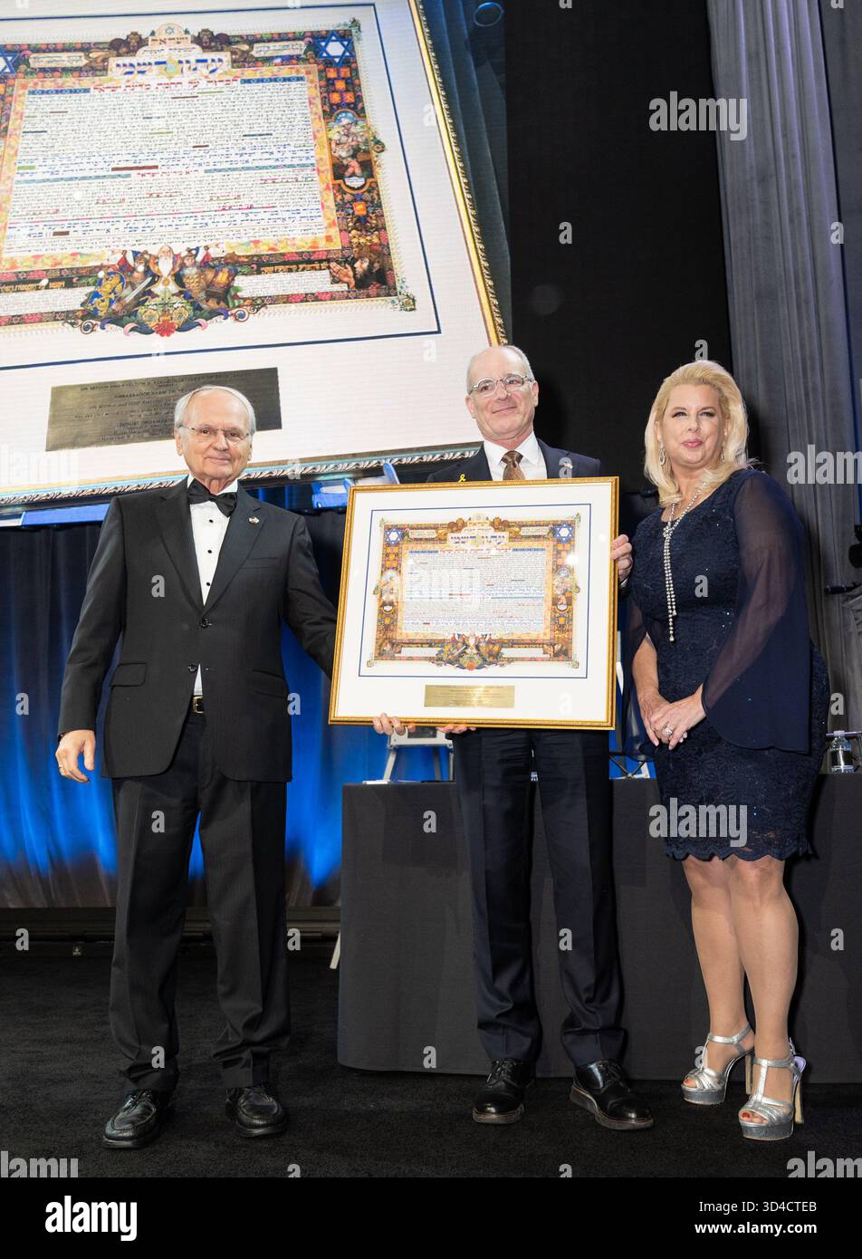Morton Klein, Ambassador Rabbi Yechiel Leiter of Israel to the US ...