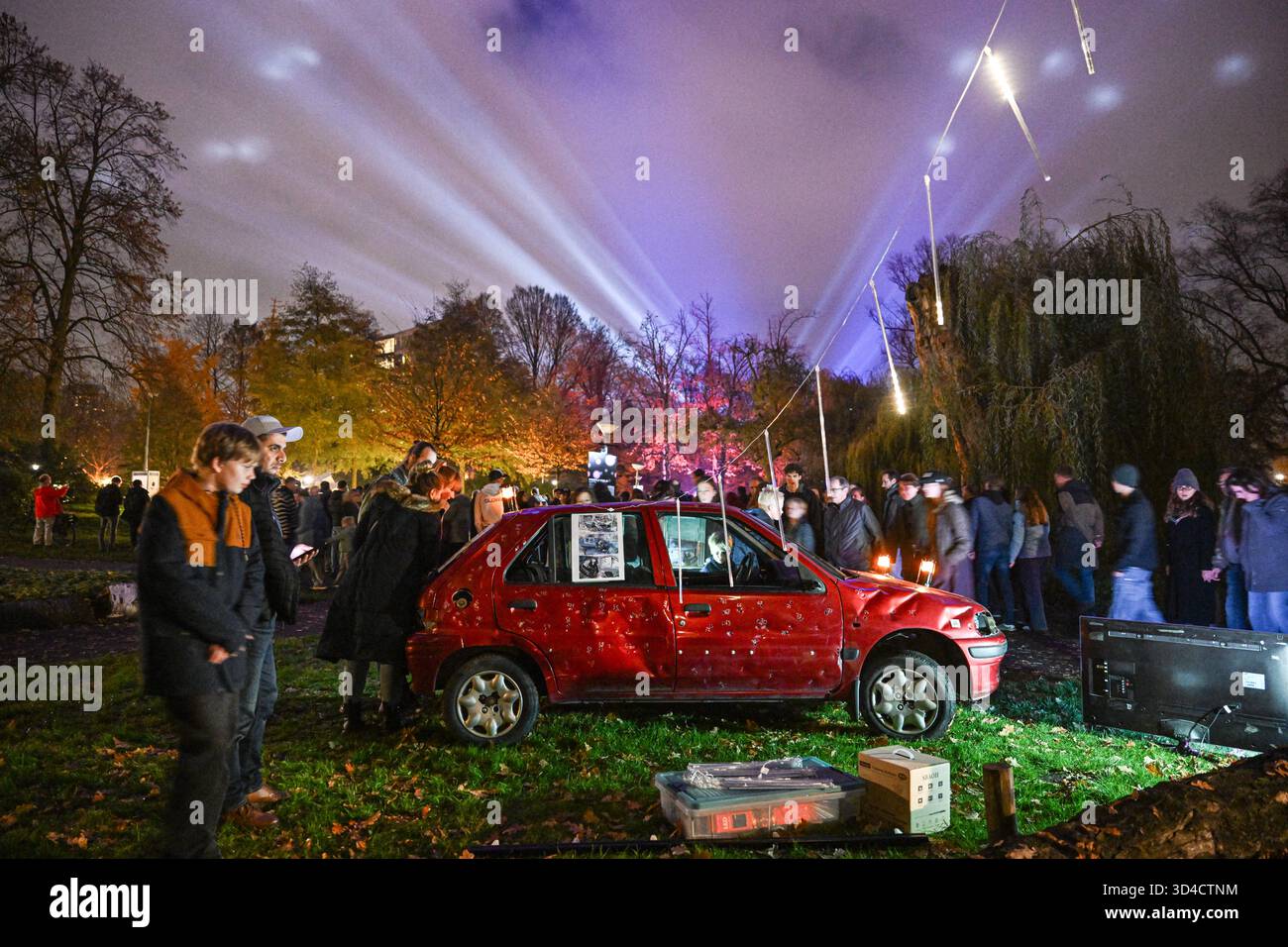 Eindhoven, Netherlands. 08th Nov, 2025. A pro-Palestinian visual ...