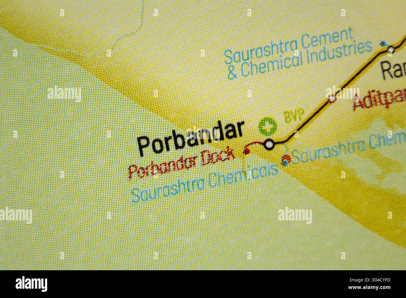 Porbandar - India Railways junction schematic transport map train ...