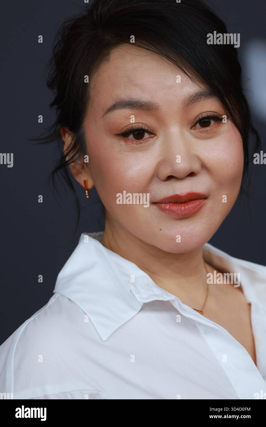 Chinese film and television actress Yan Ni attends an activity in ...