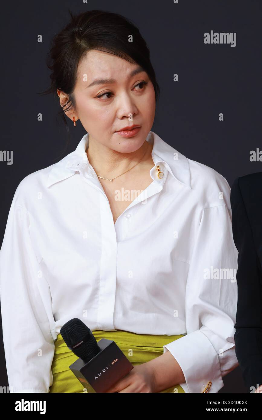 Chinese film and television actress Yan Ni attends an activity in ...