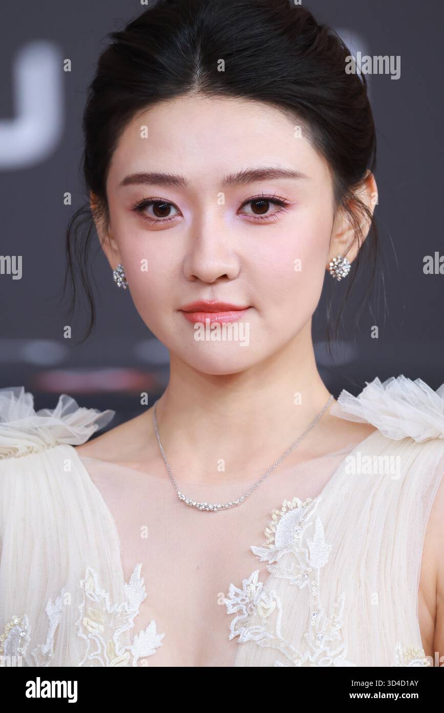 Chinese actress Liang Jie attends an activity in Beijing, China, 3 ...