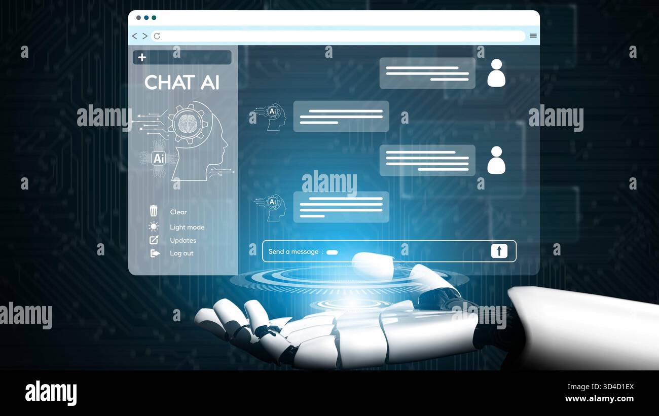 AI Virtual Assistant Artificial Intelligence Chatbot Controlled by ...