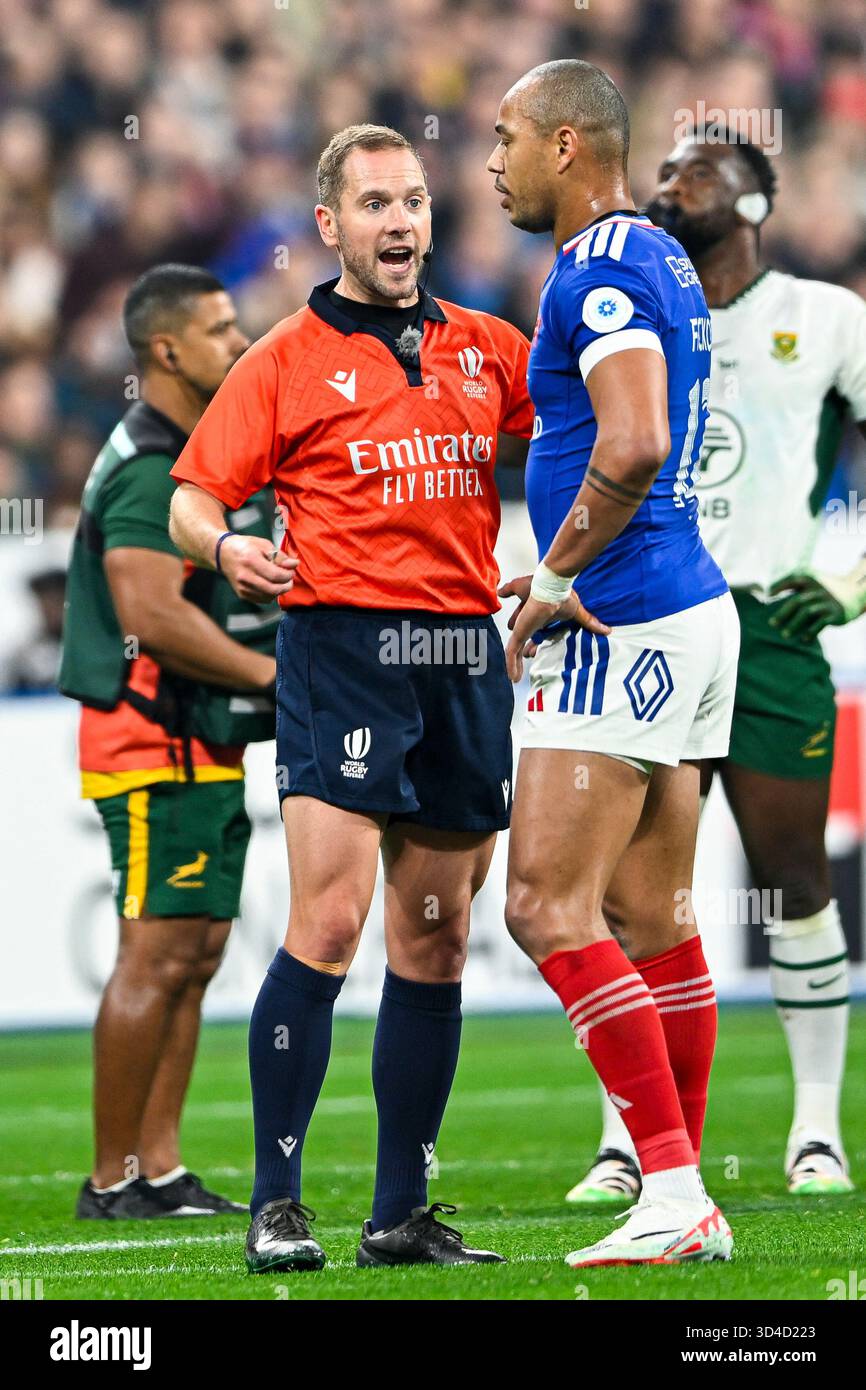 Australian referee Angus Gardner during the Autumn Nations Series XV ...