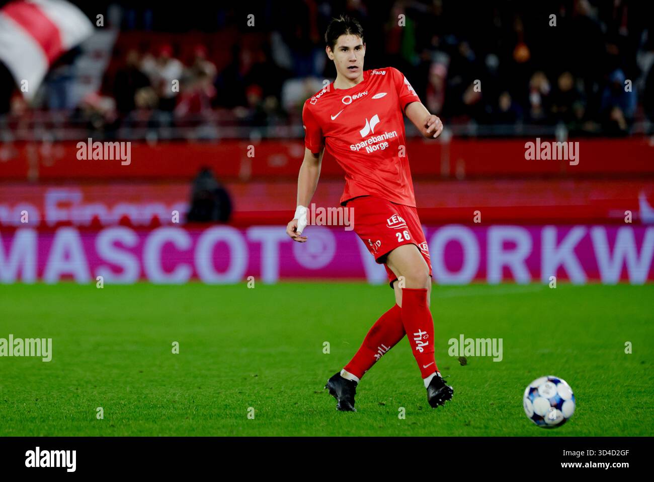 Bergen 20251109. Brann's Eivind Helland during the elite football match ...