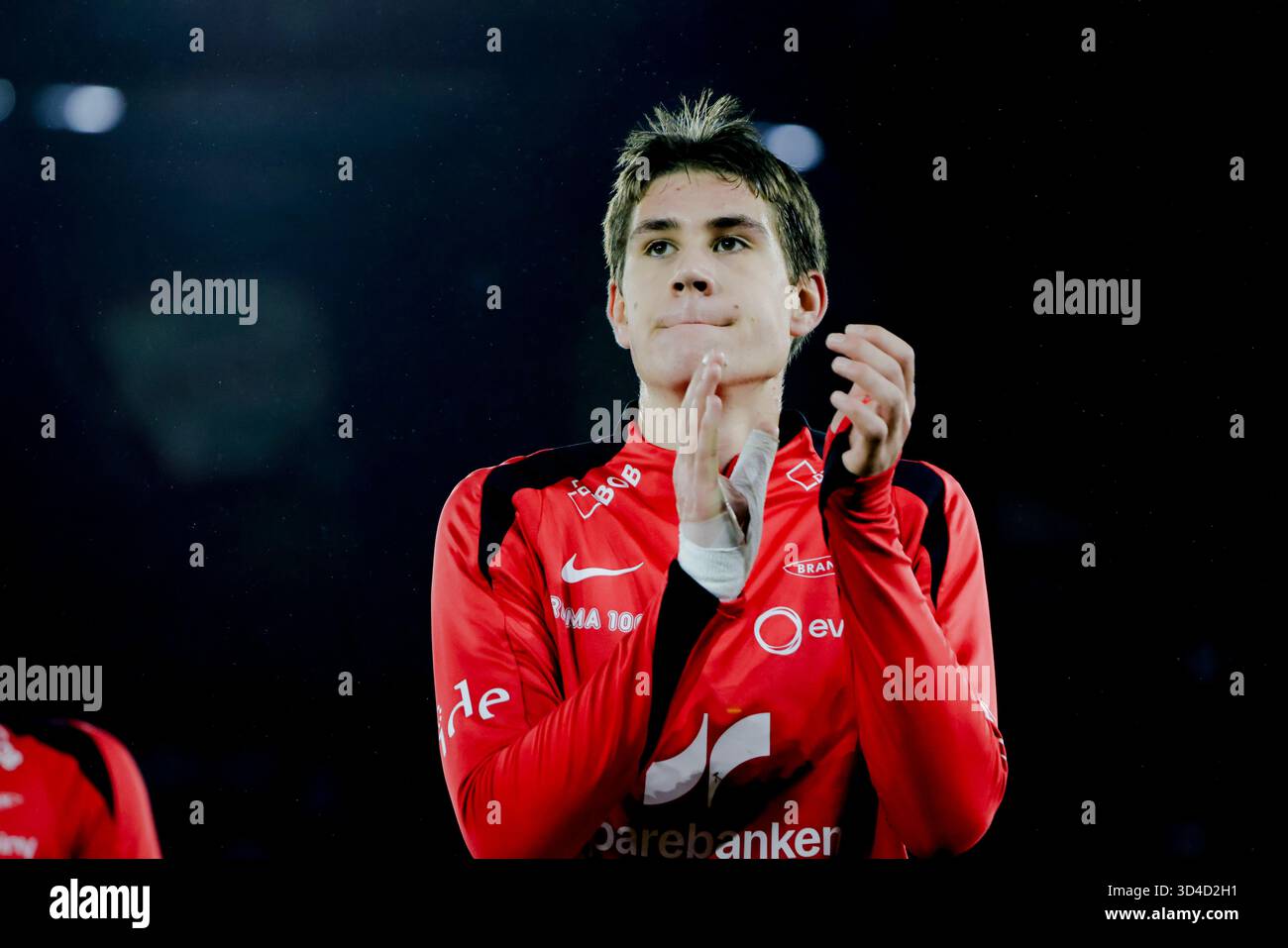 Bergen 20251109. Brann's Eivind Helland before the elite football match ...
