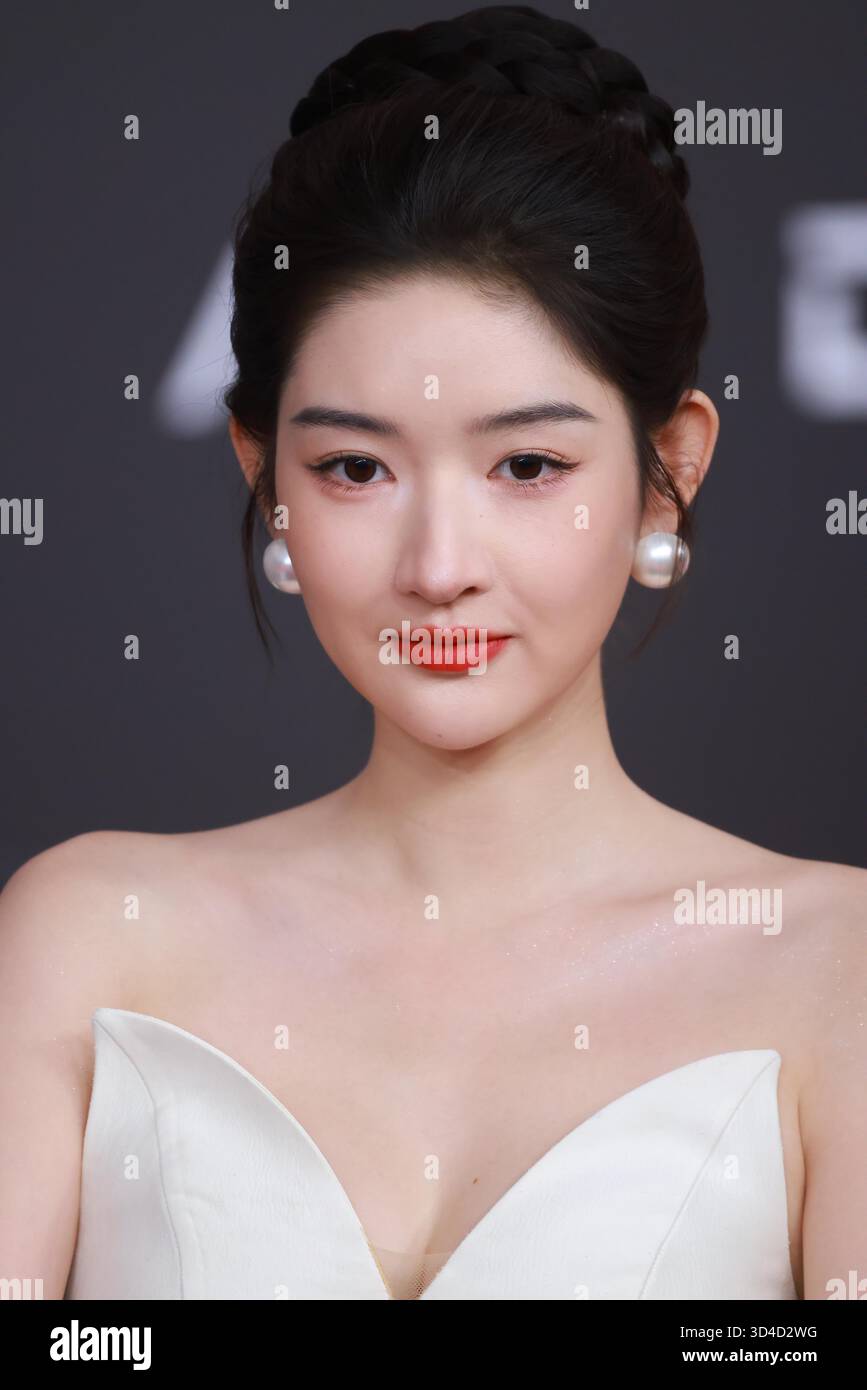 Chinese actress Wang Yuwen attends an activity in Beijing, China, 3 ...