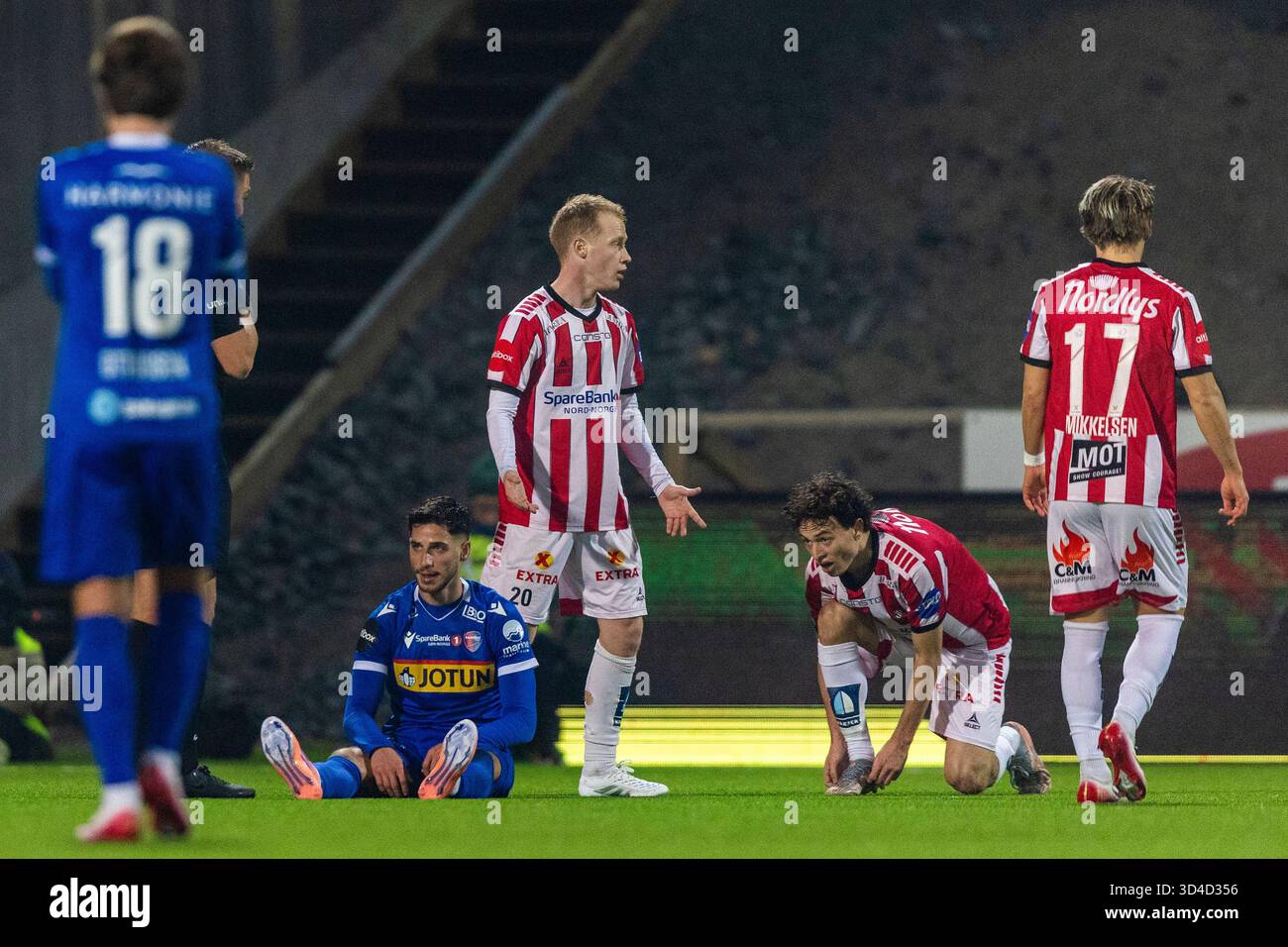 Sandefjord 20251109. Tromsø's David Edvardsson in the elite football ...