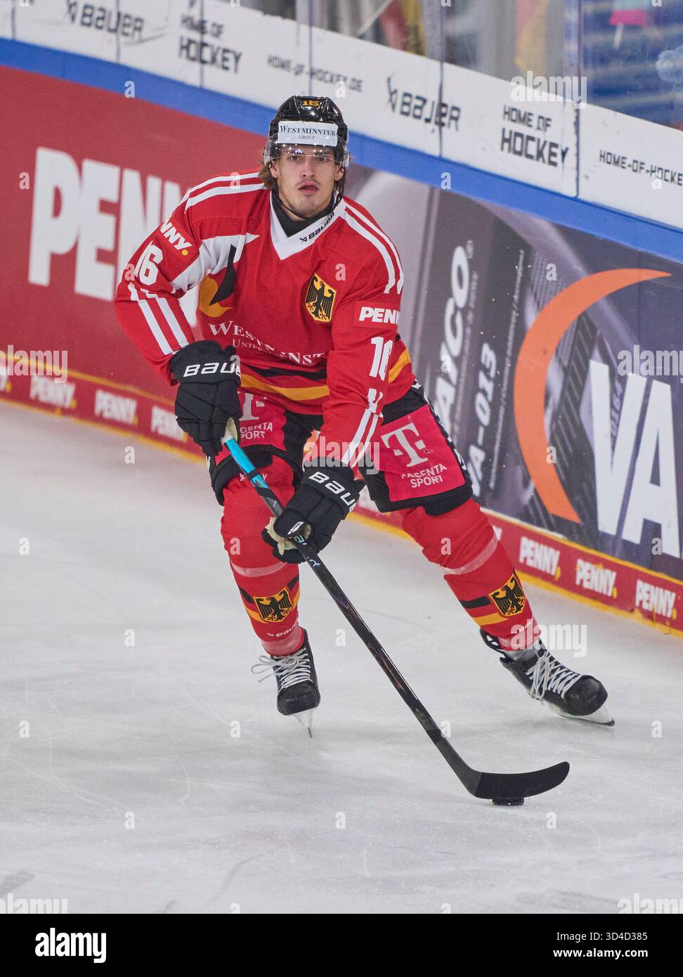 Adrian Klein of Germany during the match GERMANY - SLOVAKIA 3-0 DEB ICE ...