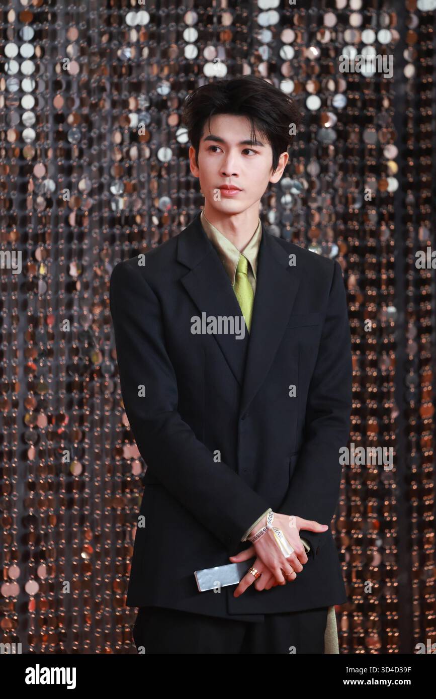 Chinese actor Zhang Linghe attends an activity in Beijing, China, 3 ...